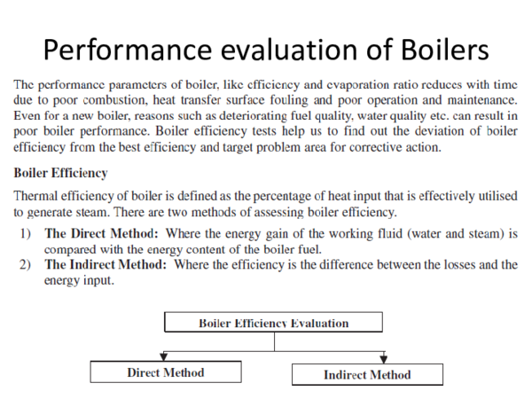 (PPT) Performance evaluation of Boilers
