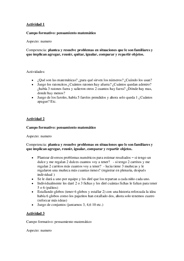 (DOC) ACTIVIDADES PARA EMPEZAR BIEN EL DIA