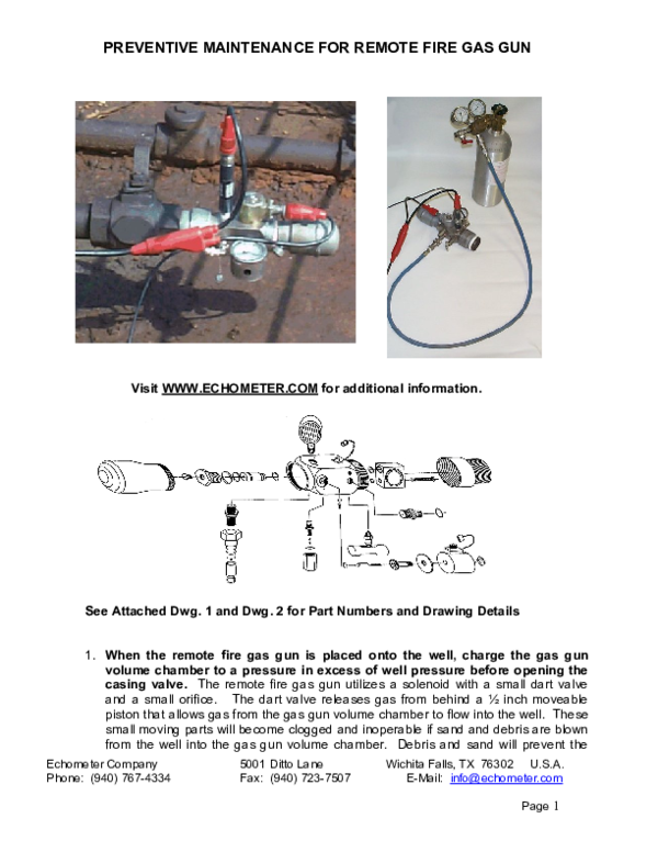 (PDF) PREVENTIVE MAINTENANCE FOR REMOTE FIRE GAS GUN See Attached Dwg ...
