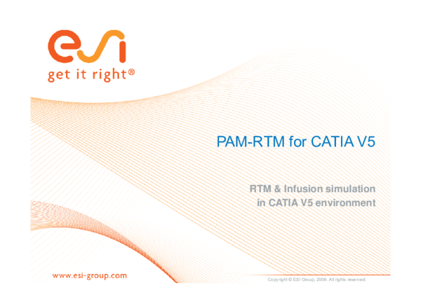 (PDF) PAM-RTM for CATIA V5 RTM & Infusion simulation in CATIA V5 ...