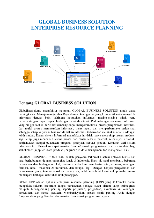 (DOC) GLOBAL BUSINESS SOLUTION ENTERPRISE RESOURCE PLANNING Tentang ...