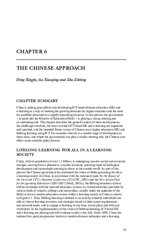 (PDF) THE CHINESE APPROACH