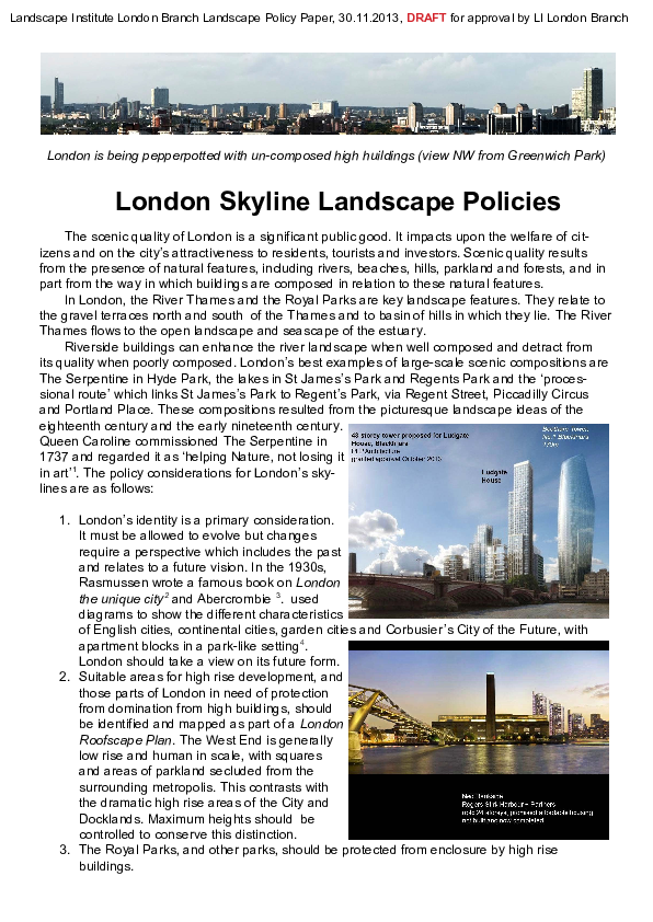 (DOC) London Skyline Landscape Policies