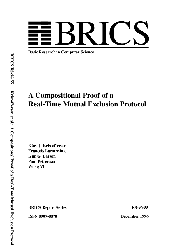 (PDF) A Compositional Proof of a Real-Time Mutual Exclusion Protocol