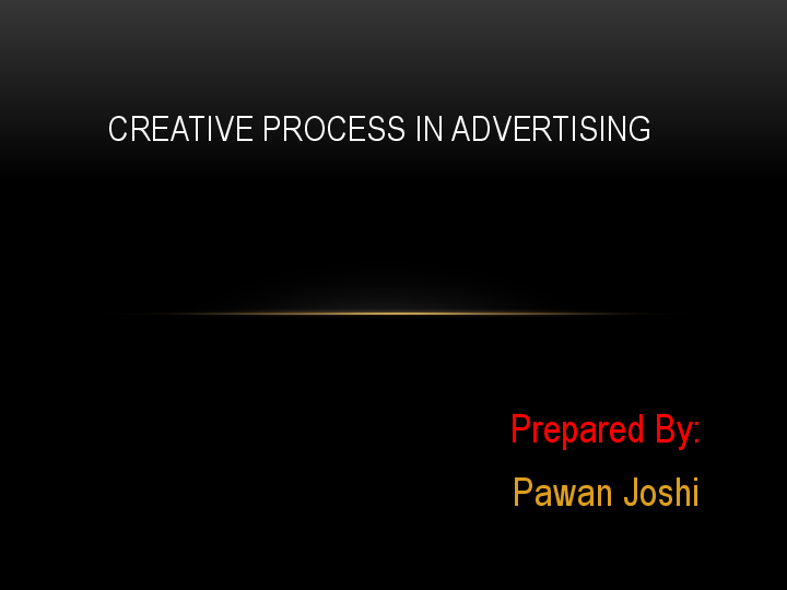 (PPT) Creative Process In Advertising