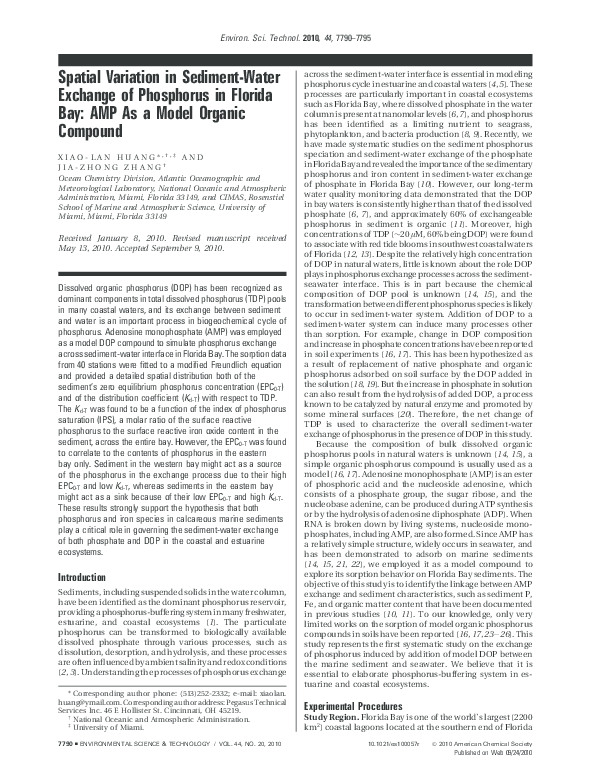 (PDF) Iron-sulfur-phosphorus cycling in the sediments of a shallow coastal bay: Implications for ...