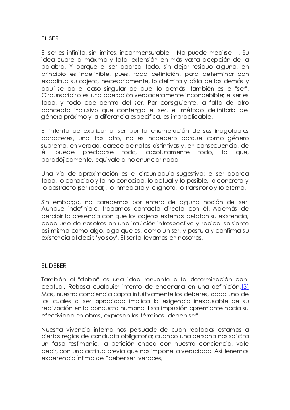 (DOC) EL SER Y EL DEBER SER