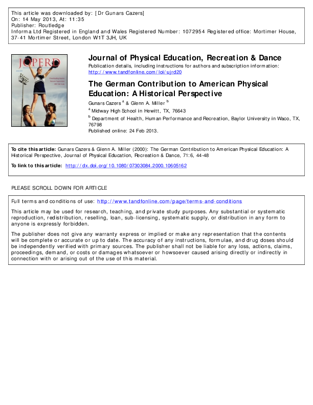 German Physical Education Programs