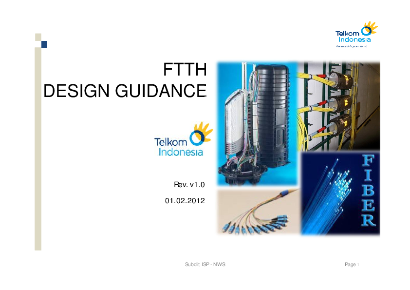 (PDF) Subdit ISP -NWS FTTH DESIGN GUIDANCE