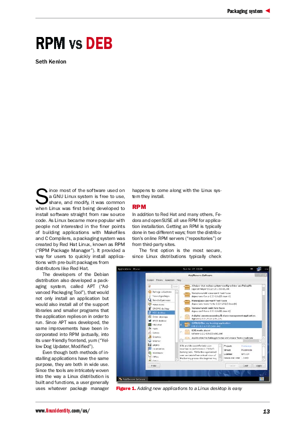(PDF) Packaging system RPM vs DEB
