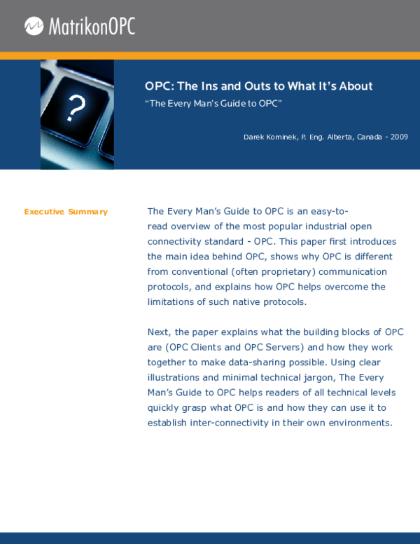 (PDF) OPC: The Ins and Outs to What It's About "The Every Man's Guide ...