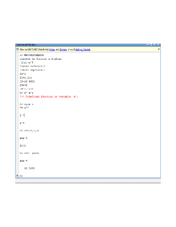(DOC) Integral Matlab