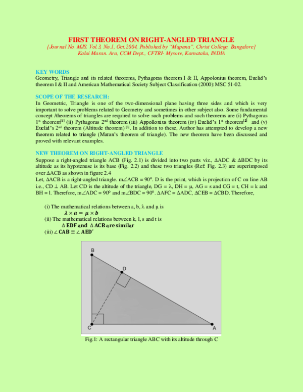 triangle theorems pdf