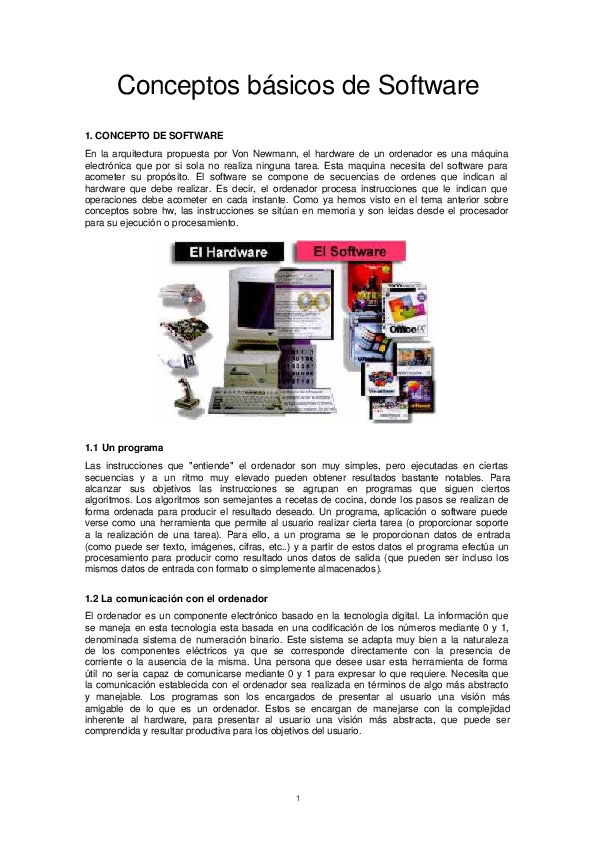 (PDF) Conceptos básicos de Software