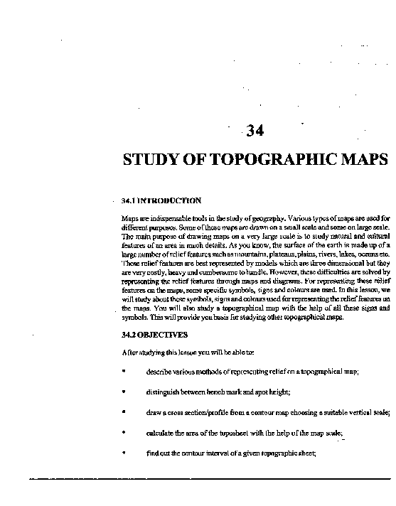 (PDF) toposheet map interpretation
