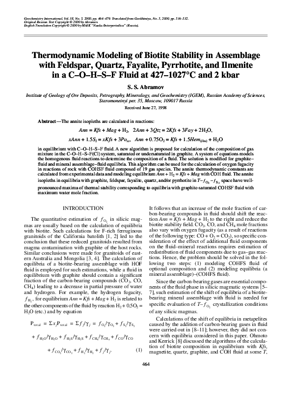 (PDF) Formation of Fluorine-Rich Magmas by Fluid Filtration through ...