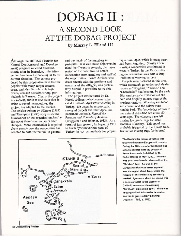 (PDF) “A Second Look at the DOBAG Project”, Oriental Rug Review 15:3 ...