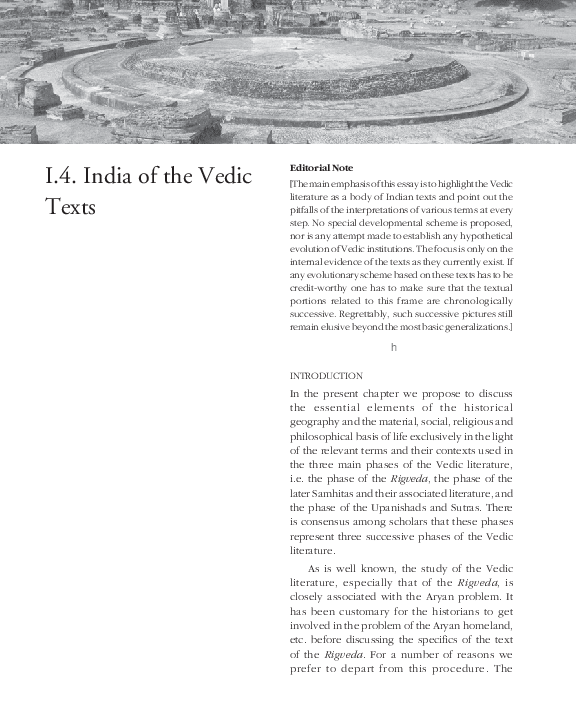 (PDF) India of the Vedic Texts