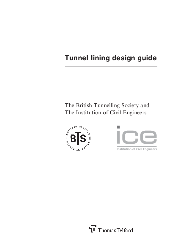 (PDF) Tunnel lining design guide The British Tunnelling Society and The Institution of Civil ...