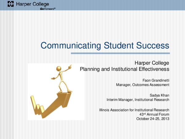 (PDF) Communicating Student Success