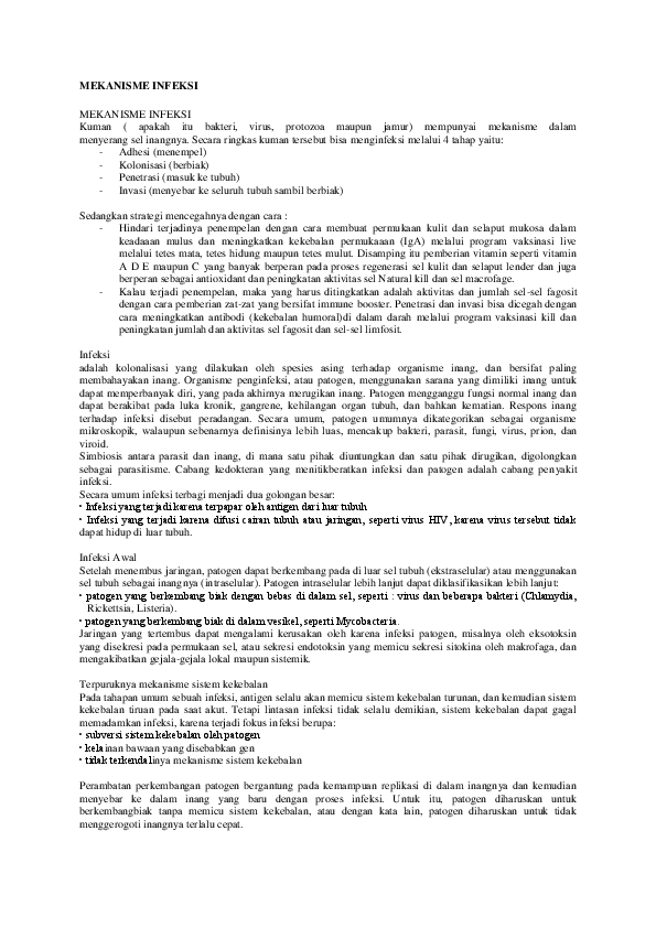 (DOC) MEKANISME-INFEKSI