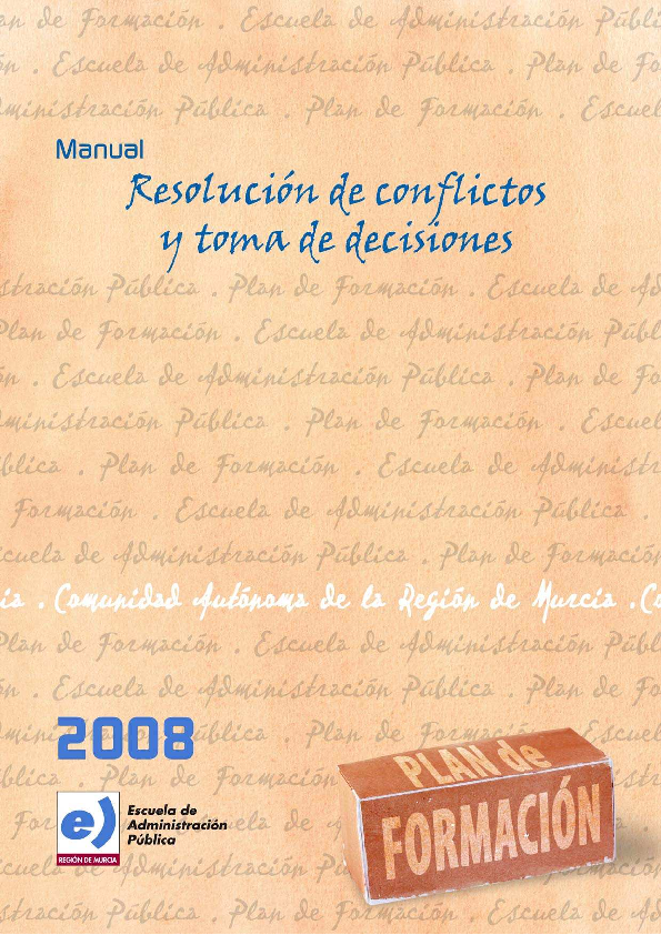 (PDF) Resolución de Conflictos y