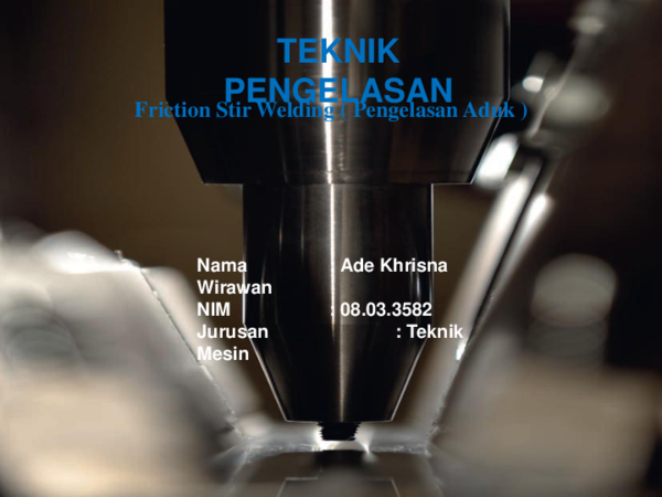 (PPT) Stir Friction Welding