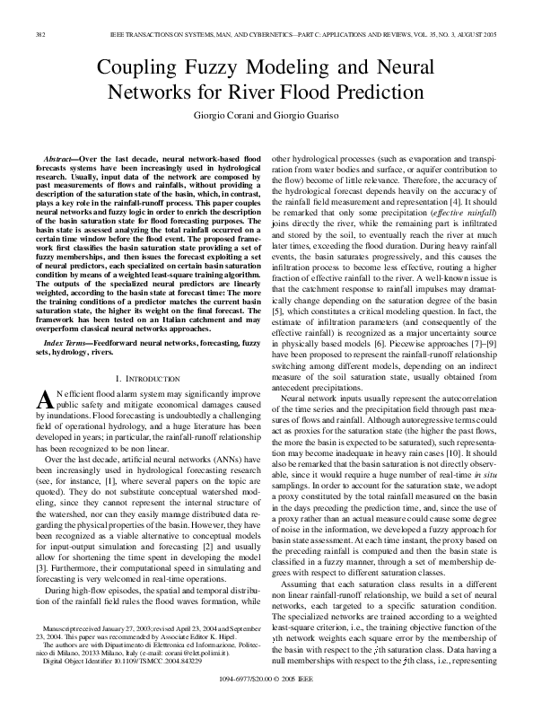 (PDF) Neuro-fuzzy-flood-forecast