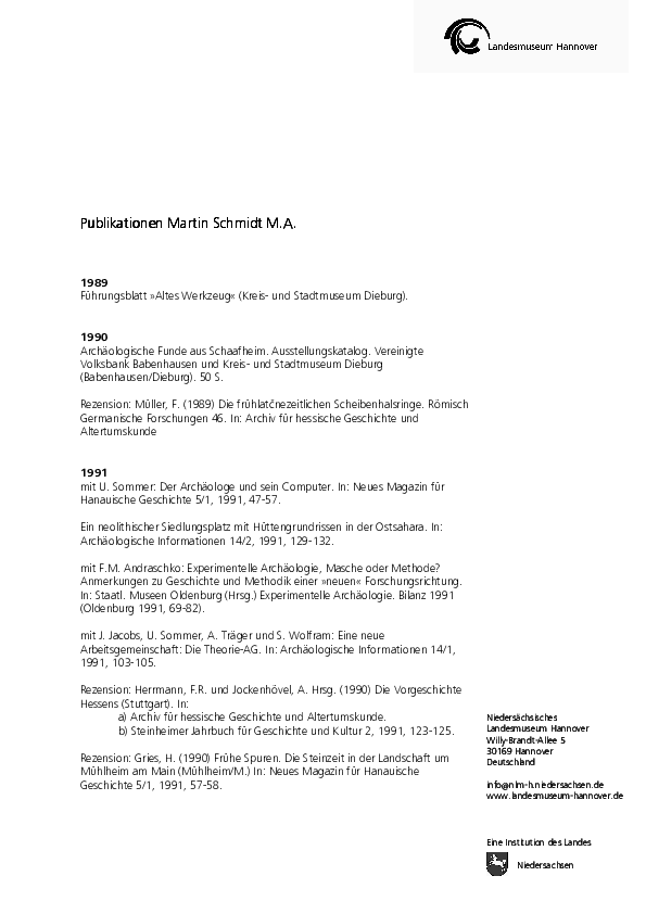 (PDF) Publications M Schmidt 1989 - 2012