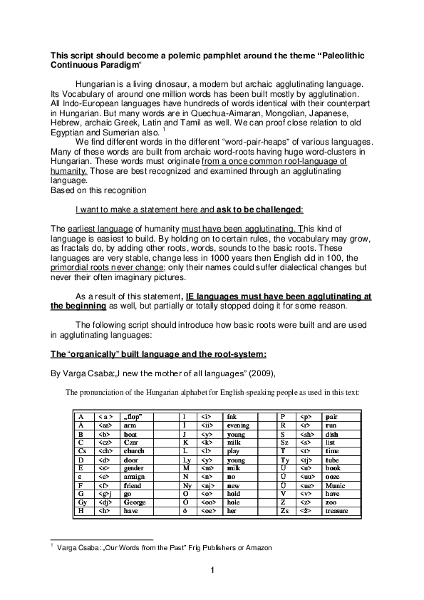(PDF) proto-nostratic language