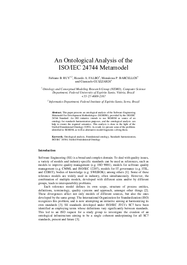 (PDF) An Ontological Analysis of the ISO/IEC 24744 Metamodel