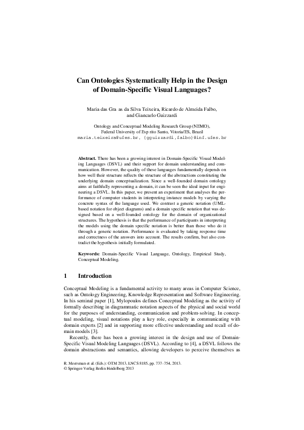 Pdf Can Ontologies Systematically Help In The Design Of Domain Specific Visual Languages