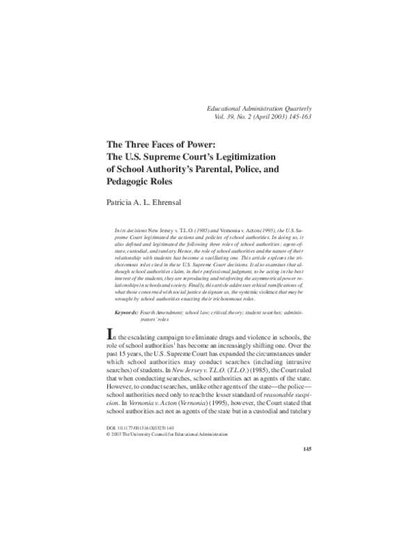 (PDF) The Three Faces of Power: The U.S. Supreme Court's Legitimization ...