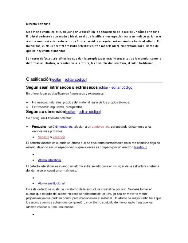 (DOC) Defecto cristalino