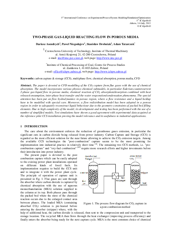 (PDF) Two-phase gas-liquid reacting flow in porous media