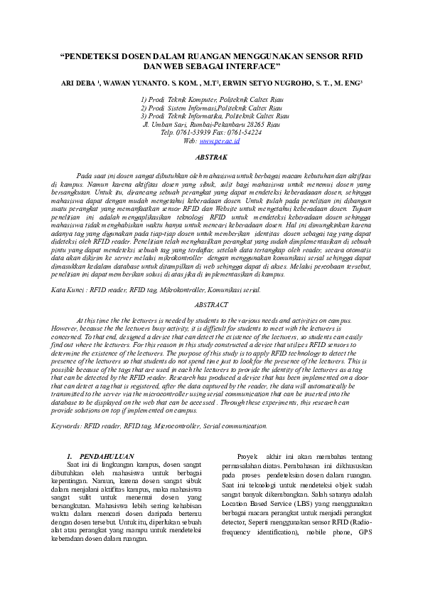 (DOC) PAPER PROYEK AKHIR