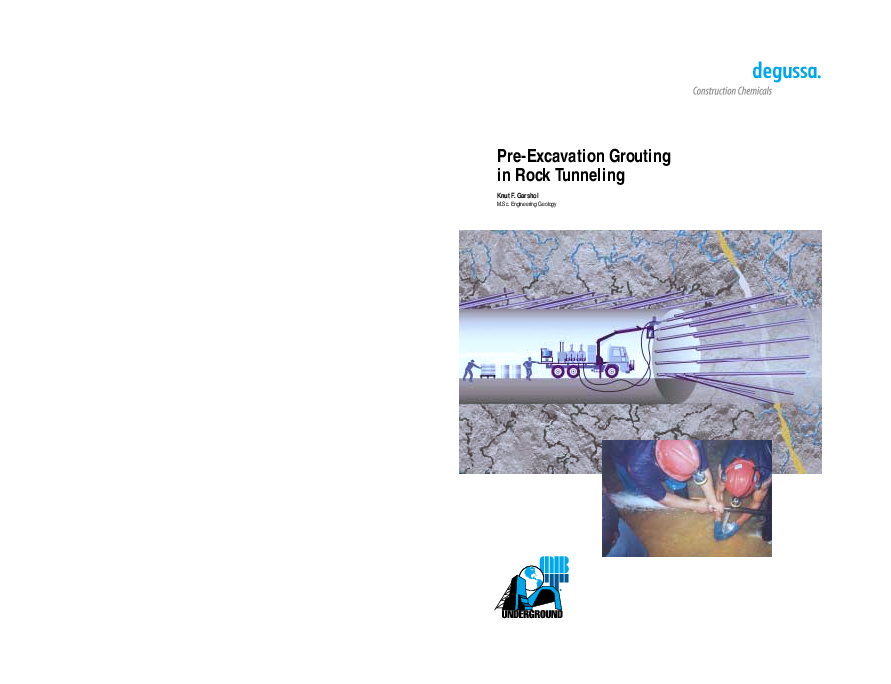 (PDF) Pre-Excavation Grouting in Rock Tunneling Pre-Excavation Grouting ...