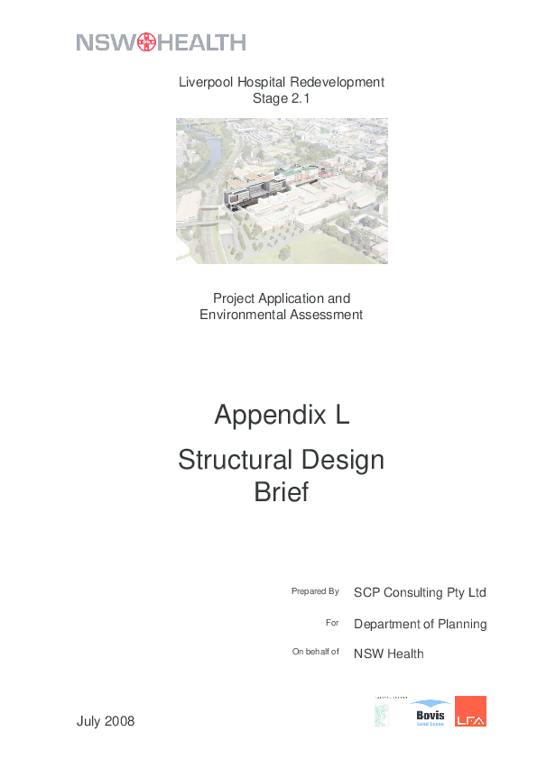 (PDF) Appendix L Structural Design Brief Prepared By Liverpool Hospital ...