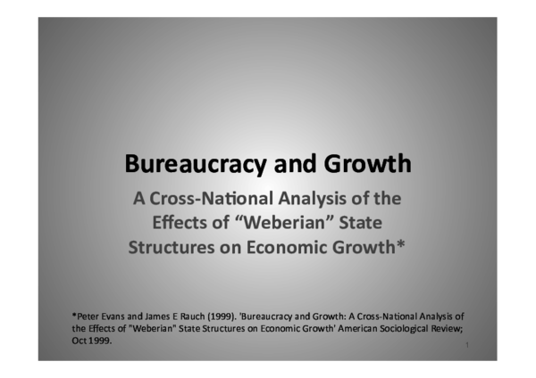 (PDF) Bureaucracy and Growth: A Cross-National Analysis of the Effects ...