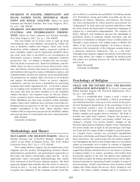 (PDF) Secularism and Religion-Making. Edited by MARKUS DRESSLER and ...