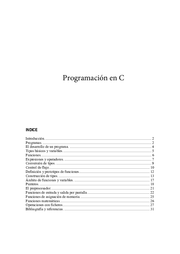 (PDF) Programación en C