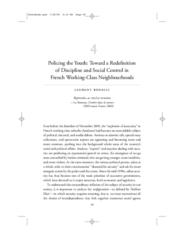 (PDF) Policing the youth : towards a redefinition of discipline and ...