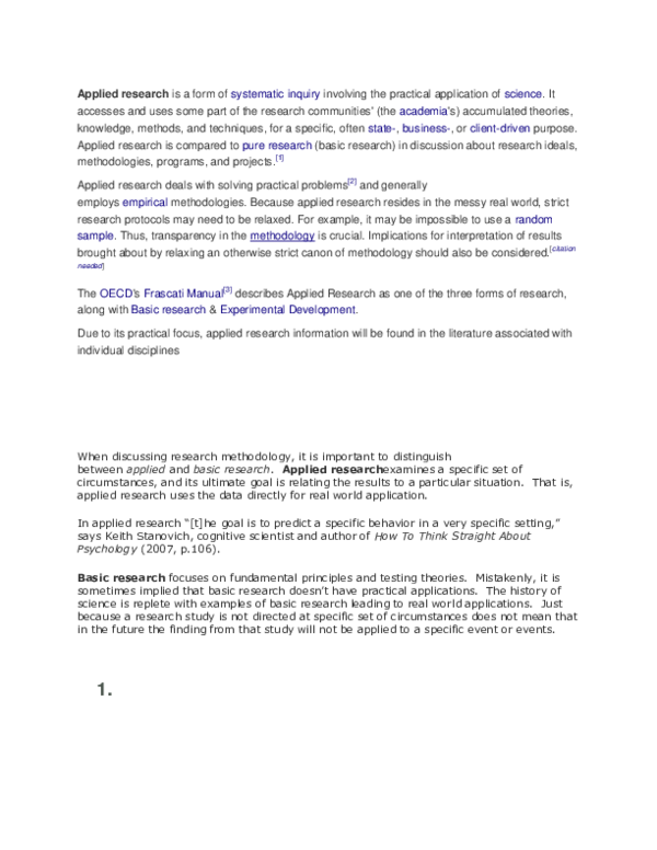 (DOC) applied research