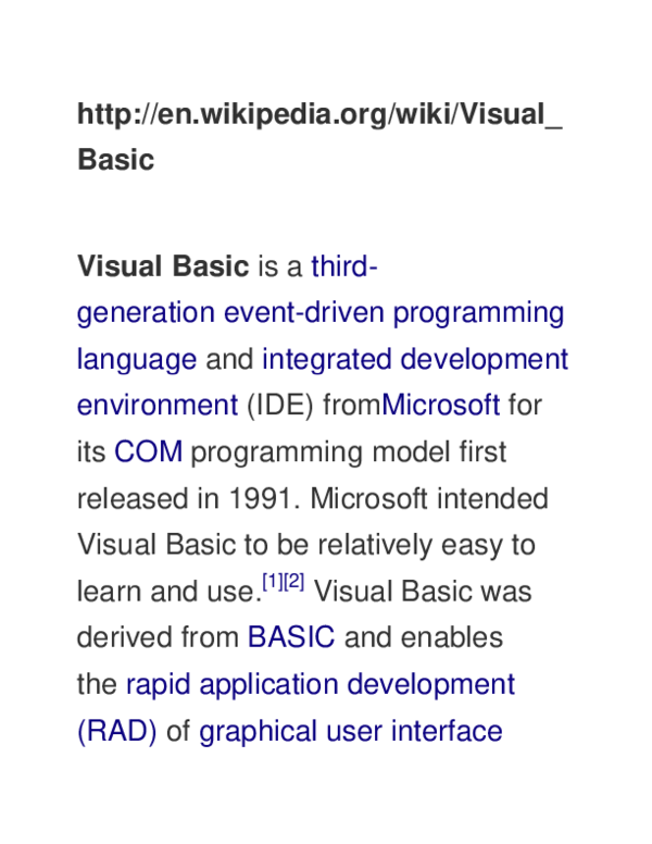 IV6 Microsoft® VB.NET (Visual Basic version 7)