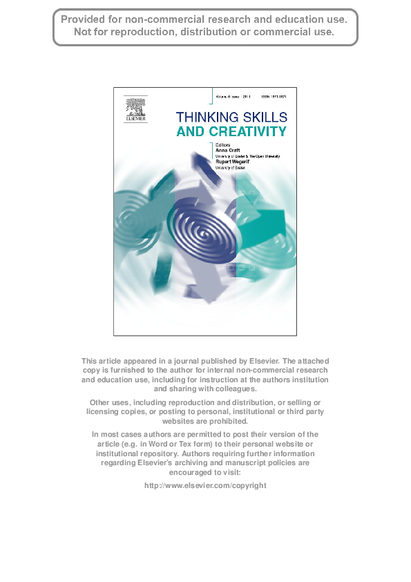 (PDF) Pleasantness of creative tasks and creative performance