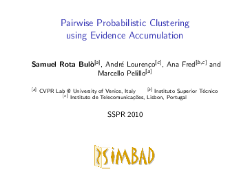 (PDF) Pairwise probabilistic clustering using evidence accumulation