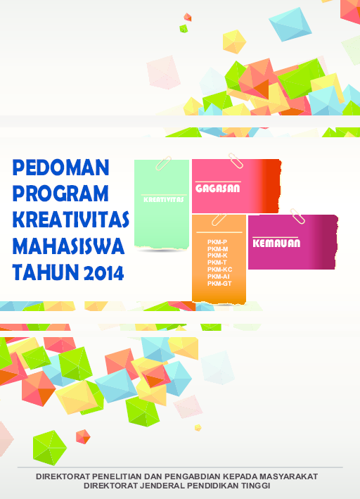 (PDF) KREATIVITAS GAGASAN PKM-P PKM-M PKM-K PKM-T PKM-KC PKM-AI PKM-GT ...