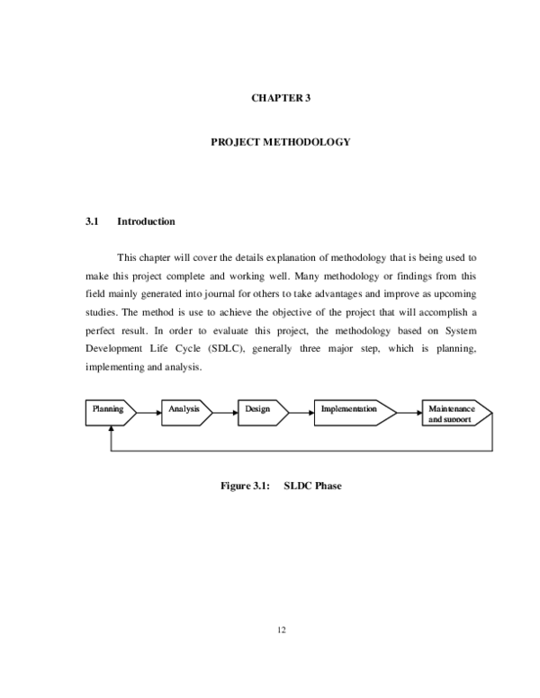 (PDF) CHAPTER 3 PROJECT METHODOLOGY