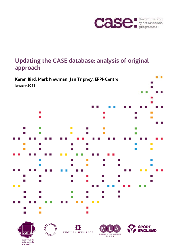 (PDF) Updating the CASE database: analysis of original approach