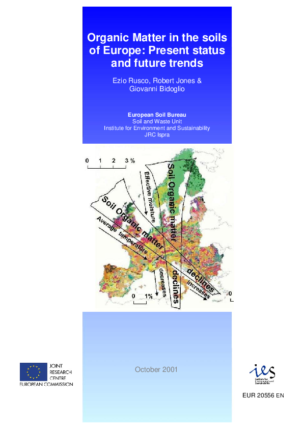 (PDF) Organic Matter in the soils of Europe: Present status and future ...